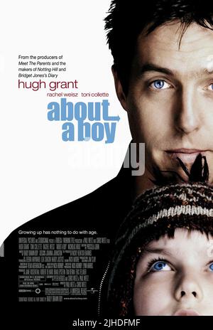HUGH GRANT, NICHOLAS HOULT POSTER, ABOUT A BOY, 2002 Stock Photo - Alamy