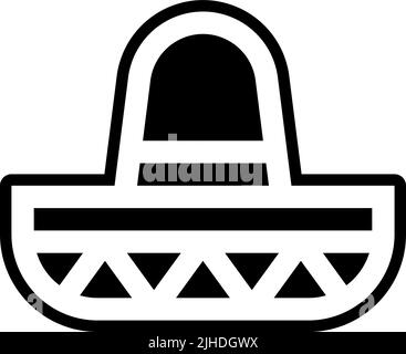 cinco de mayo avocado with hat and pepper in desert mexican vector ...