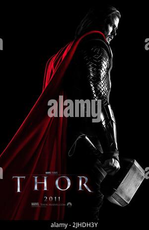 CHRIS HEMSWORTH POSTER, THOR, 2011 Stock Photo - Alamy