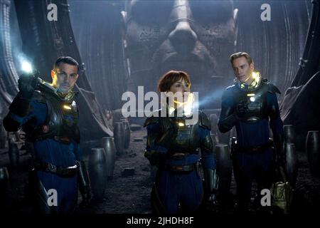 LOGAN MARSHALL-GREEN, NOOMI RAPACE, MICHAEL FASSBENDER, PROMETHEUS ...