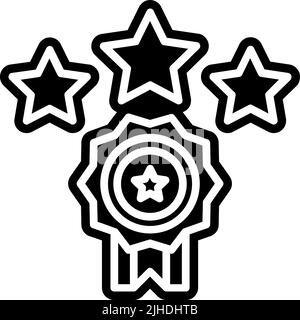 Rated 5 stars, top ranking symbol, minimal vector illustration with ...