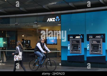 Sydney, Australia. 18th July 2022. ANZ Bank has agreed to buy Suncorp's ...