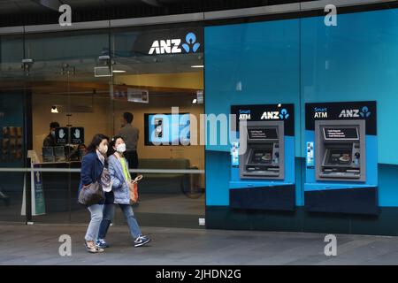 Sydney, Australia. 18th July 2022. ANZ Bank has agreed to buy Suncorp's banking arm for almost ...