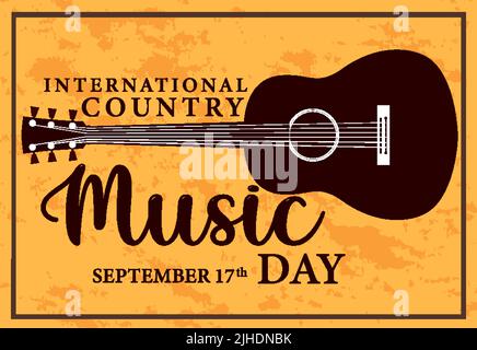 International Country Music Day illustration Stock Vector Image & Art ...