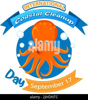 International Coastal Cleanup Day Poster illustration Stock Vector ...