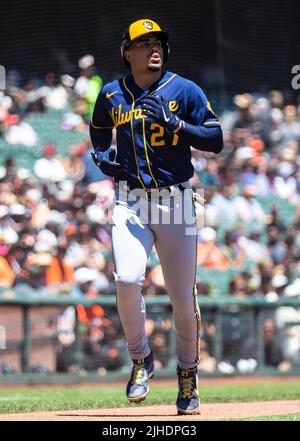 San Francisco Giants' Willy Adames during a baseball game against the ...