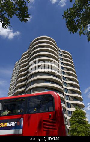 London, England, UK. Riverwalk condominium complex at 161 Millbank ...