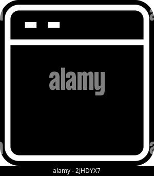 Old computer window with blank error message set. Retro pc interface with problem or glitch ...