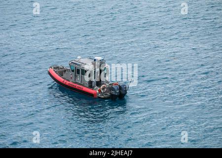 NASSAU, BAHAMAS - JUNE 10, 2016: A Royal Bahamas Defence Force boat ...