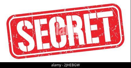 SECRET text written on red grungy stamp sign Stock Photo - Alamy