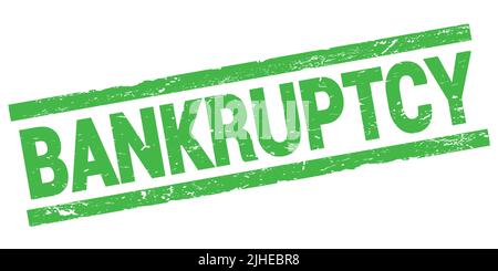 BANKRUPTCY text written word on red round stamp sign Stock Photo - Alamy