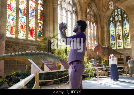 Cassius Morrison, PHD student and member of the dinosaur research team ...