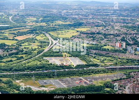 The notorious M5/M6 bottleneck Junction, north of Birmingham, from the ...