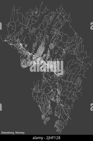 Street roads map of SARPSBORG, NORWAY Stock Vector Image & Art - Alamy