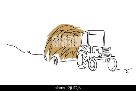 Hay bale farm drawing sketch. Hand drawn haystack set. Isolated vector ...