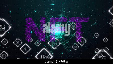Image of 6g text over globe Stock Photo - Alamy