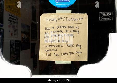 Sign that says We will be closed on President's Day. Lovable, charming ...