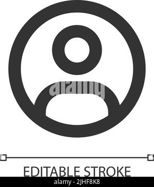 Add picture pixel perfect linear ui icon Stock Vector Image & Art - Alamy