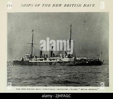 U. S. Navy Historic Ships From An 1891 U. S. Travel Handbook Stock ...