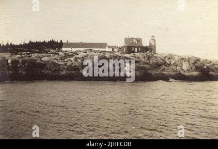 Maine - Whitehead. Whitehead Light Station, Maine Stock Photo - Alamy