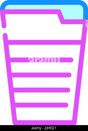 silicone folding cup color icon vector illustration Stock Vector Image ...