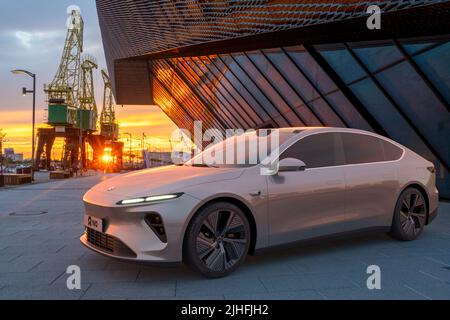 NIO ET7: electric sedan with a range of up to 1000 km Stock Photo - Alamy