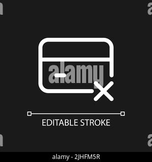 Payment card block pixel perfect RGB color ui icon Stock Vector Image ...