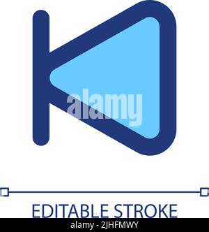 Skip to start RGB color ui icon Stock Vector Image & Art - Alamy