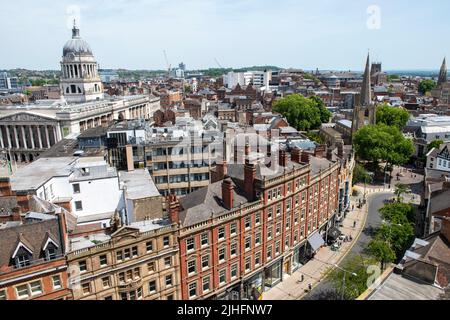 Aerial view of Market Square and Wheeler Gate from the roof of Pearl ...