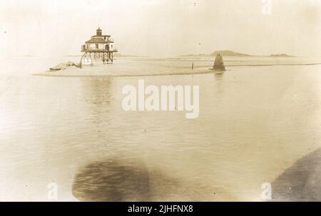 Massachusetts - Narrows. Narrows Light Station, Fog Bell - Boston ...