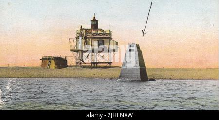 Massachusetts - Narrows. Narrows Light Station, Fog Bell - Boston ...
