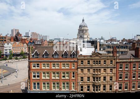 Aerial view of Market Square and Wheeler Gate from the roof of Pearl ...
