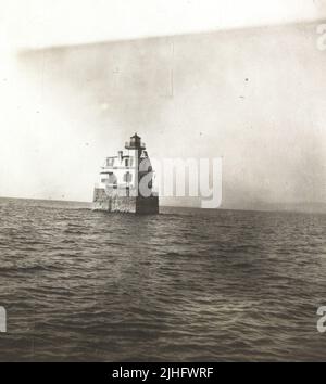 Vermont - Colchester Reef. Looking NW, shows width of deck outside of ...