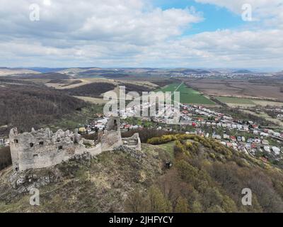 Aerial view of castle in Brekov village in Slovakia Stock Photo - Alamy