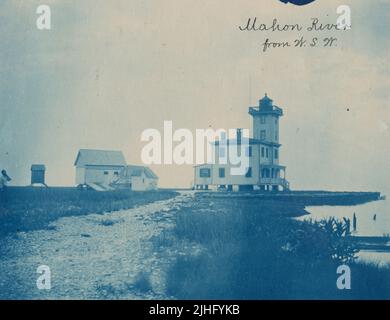 Delaware - Mahon River. Mahon River Light Station, Delaware. From ENE ...