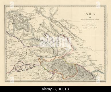 INDIA XI. PAKISTAN. Punjab Lahore Garhwal Sirhind China Kashmir. SDUK ...