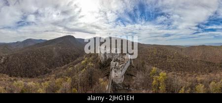 Aerial view of Uhrovec Castle in Slovakia Stock Photo - Alamy