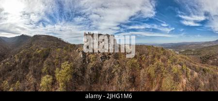 Aerial view of Uhrovec Castle in Slovakia Stock Photo - Alamy