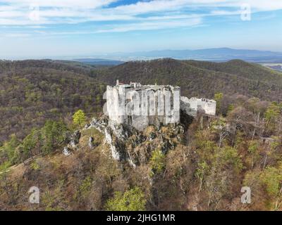 Aerial view of Uhrovec Castle in Slovakia Stock Photo - Alamy