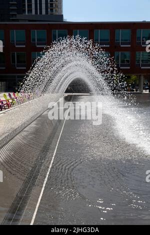 New wading pool at Carl Zehr Square Kitchener City Hall, Kitchener ...