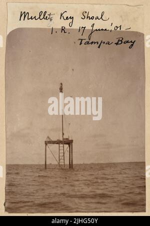 Florida - Mullet Key Shoal. Mullet Key Shoal Light, Florida Stock Photo ...