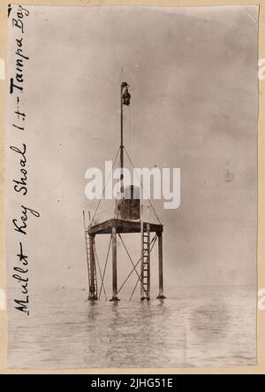 Florida - Mullet Key Shoal. Mullet Key Shoal Light, Florida Stock Photo ...