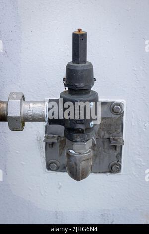 An industrial pressure safety valve, abbreviated as "psv" a well-known ...