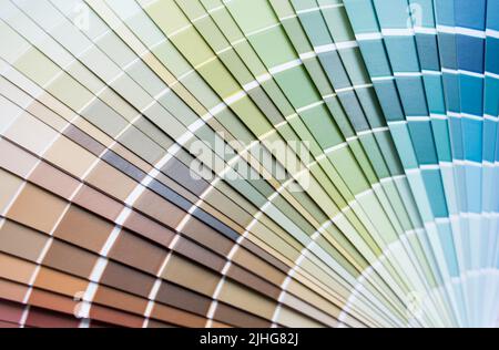 Paint samples colors swatch, interior design. Abstract earth colors ...