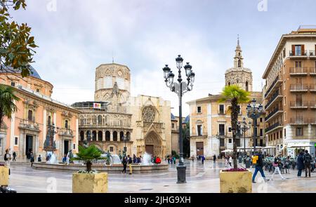 VALENCIA, SPAIN - Nov 18, 2021: A beautiful view of Lonja de la Seda ...