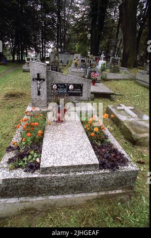 WADIWICE /POLAND Country life church and cemetary or graveyard (Photo ...