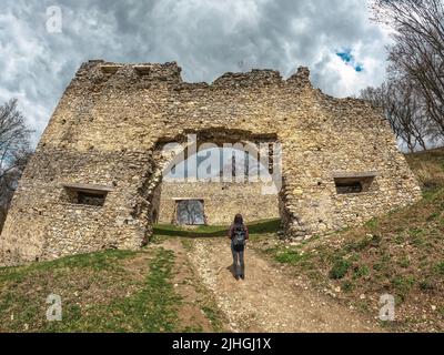 A view of castle in Brekov village in Slovakia Stock Photo - Alamy