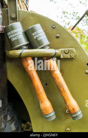 German World War Two wooden Vorsicht Minen / Caution Land Mines warning ...