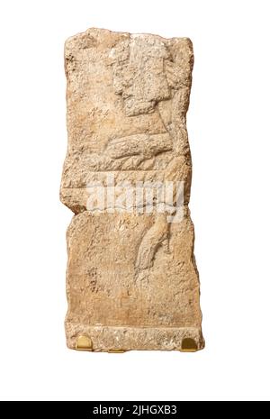 Relief sculpture from Nineveh depicting fishermen swimming to catch ...