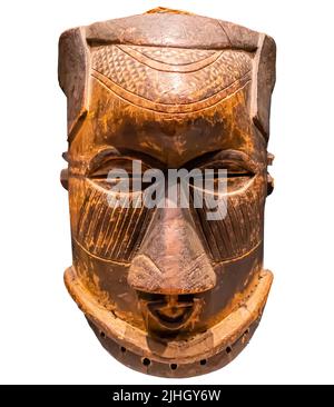 Head Piece - detail of an African mask - Kuba ( Kete ), early 20th ...